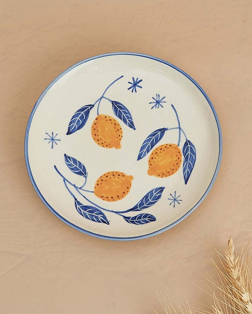 Italian Lemon Leafy Plates | 7 inches – Dusaan